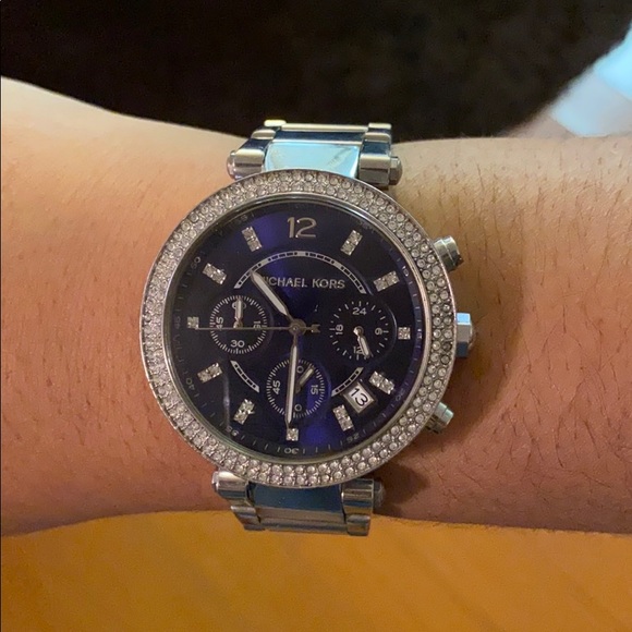 Michael Kors | Jewelry | Blue Face Mk Watch | Poshmark